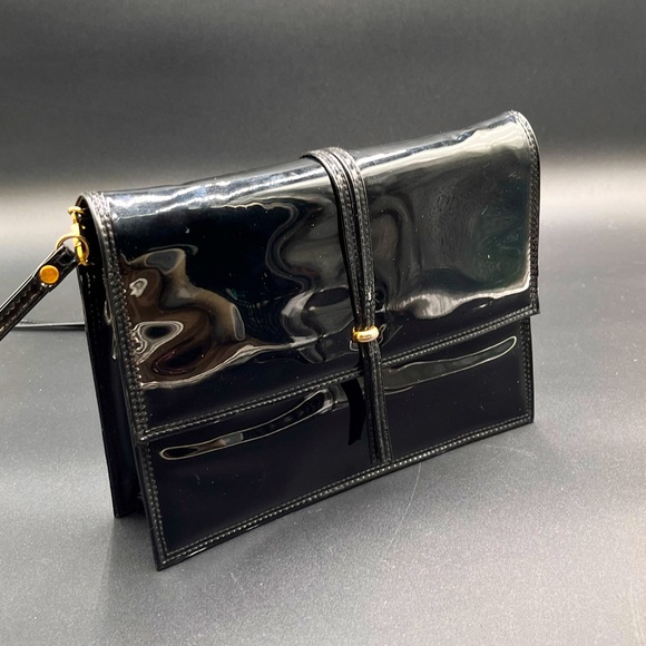 Koret | Bags | Vintage Black Patent Leather Koret Shoulder Purse | Poshmark